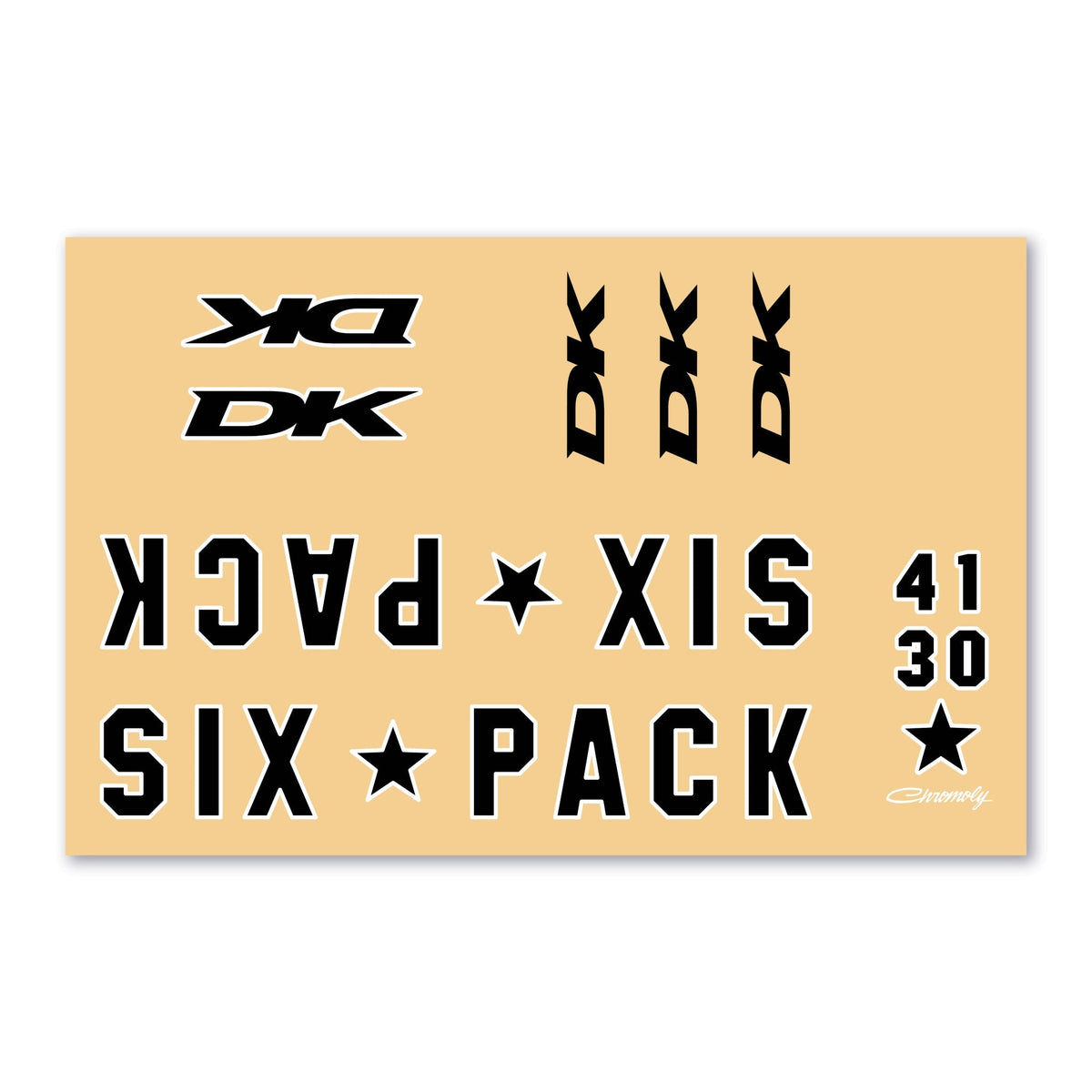 DK Six Pack Sticker Kit – Time 2 Shine